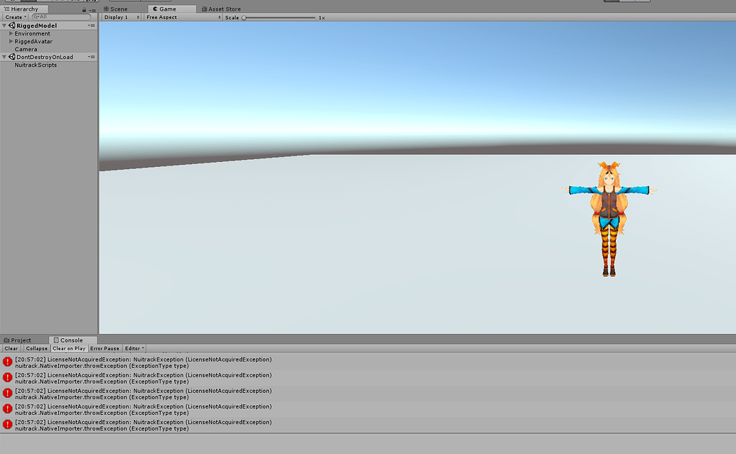 Nuitrack Kinect v2 - license error - Unity3D - Nuitrack