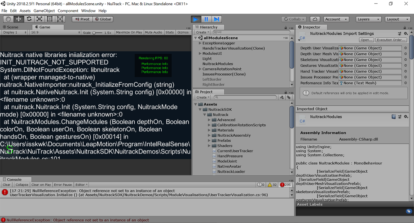 Nuitrack for Unity3D - Unity3D - Nuitrack
