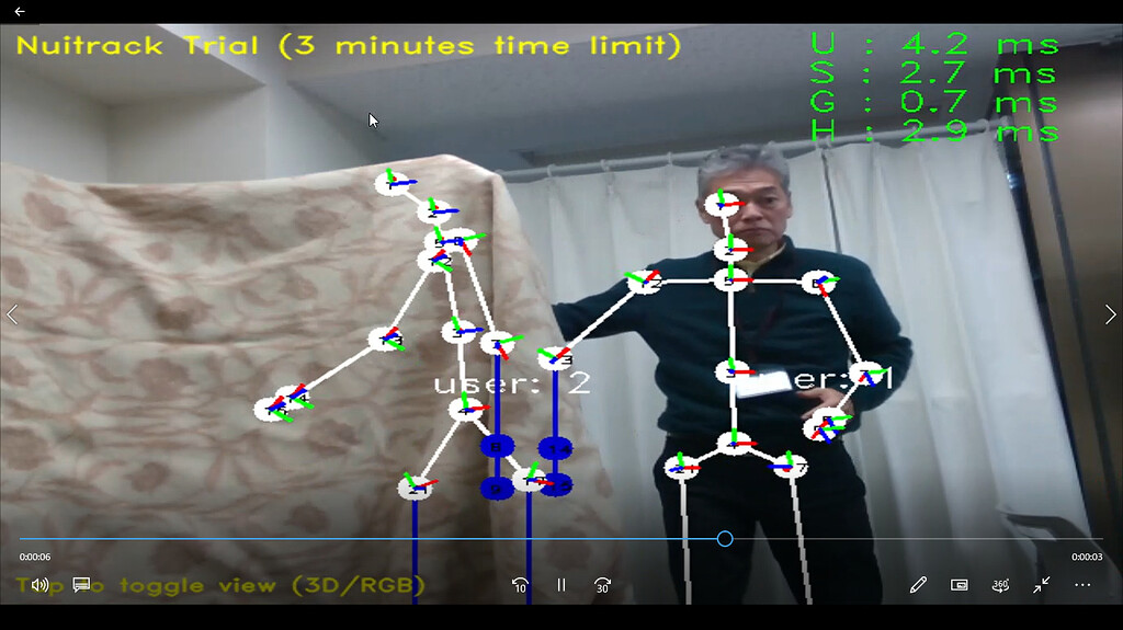 Ghost skeleton from non-human objects - Nuitrack SDK - Nuitrack