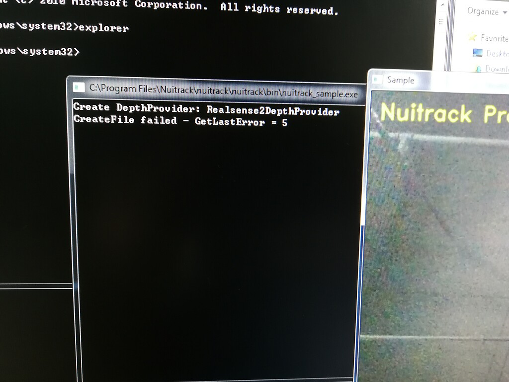 Sample get error receiving message and system crashed in win7 ...